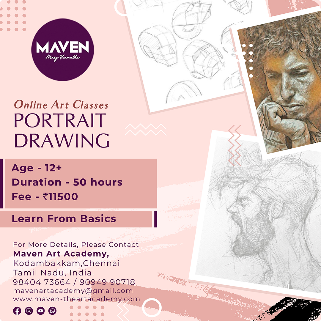 Portrait Drawing online Class – Maven