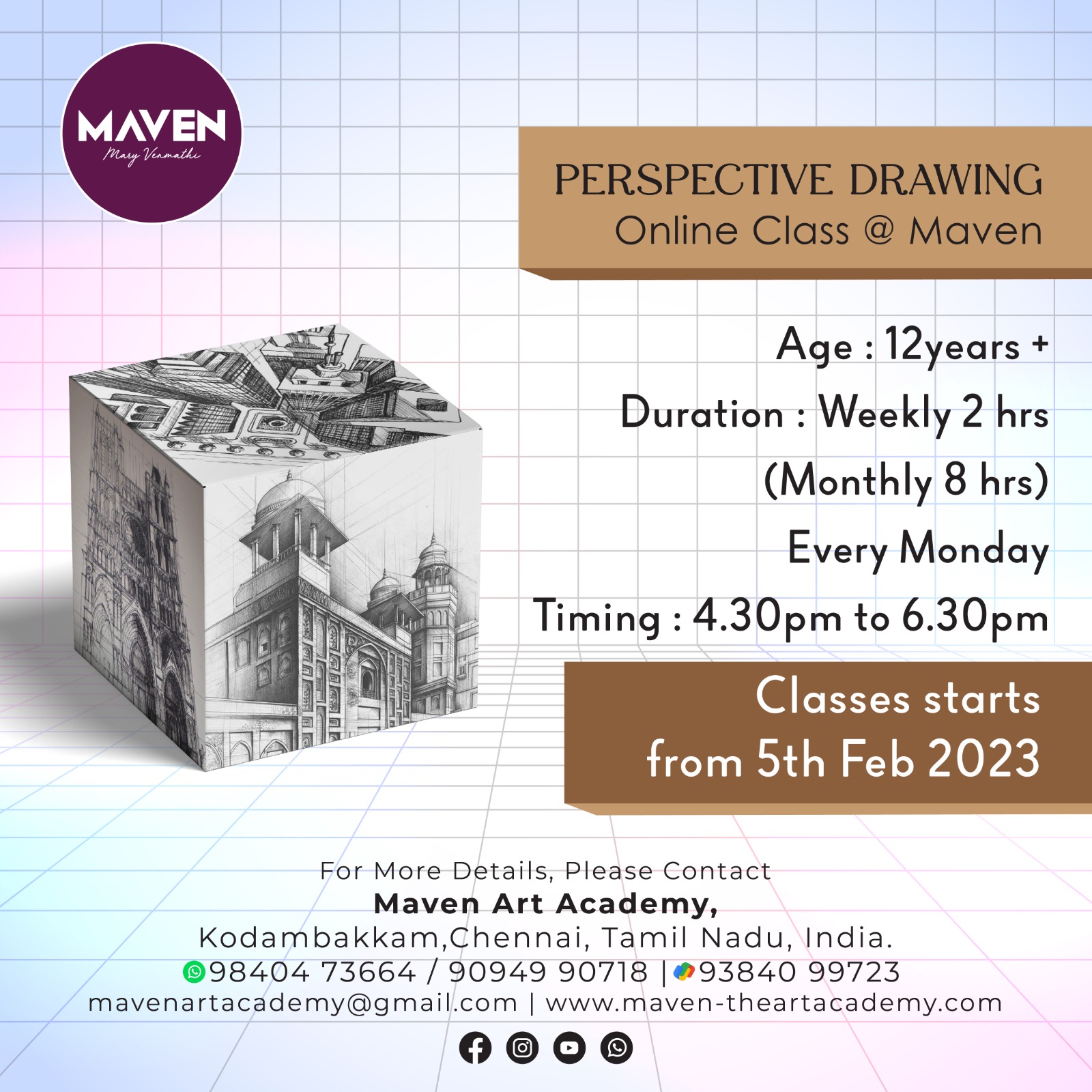 Perspective Drawing online class – Maven